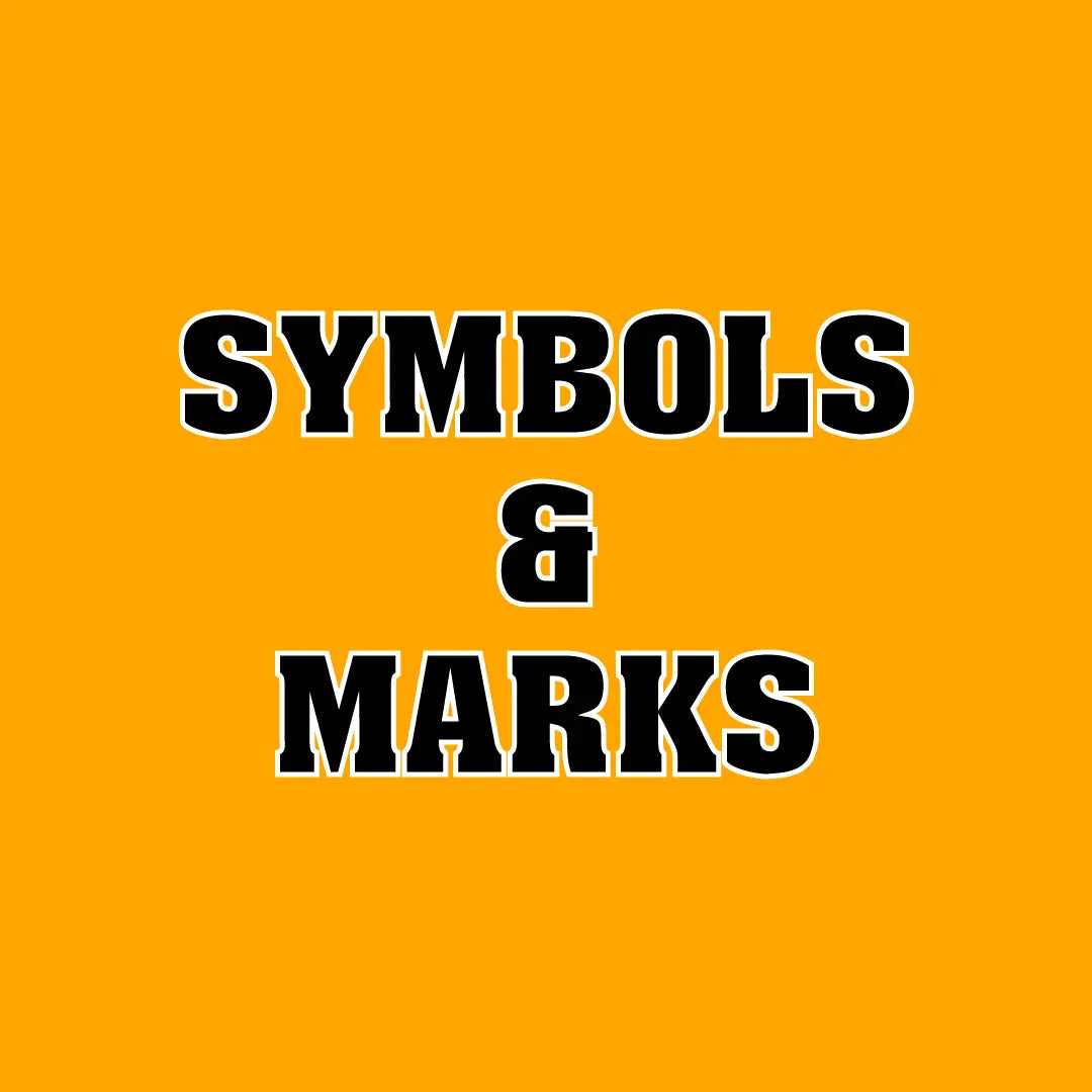 SYMBOLS & MARKS [SINGLE STICKERS]
