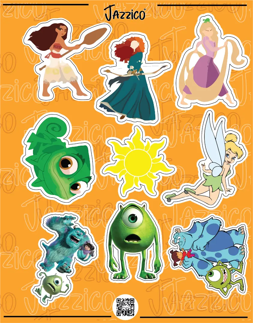 CARTOON MIX [1]: STICKERS SHEETS