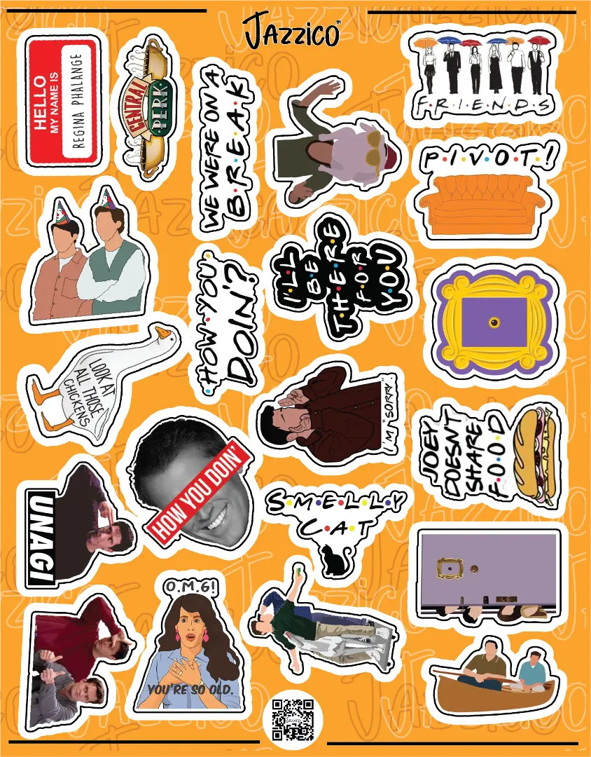 FRIENDS: STICKERS SHEET
