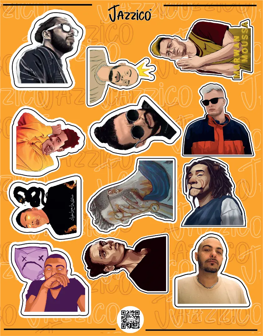 MARAWAN MOUSA [1]: STICKERS SHEET