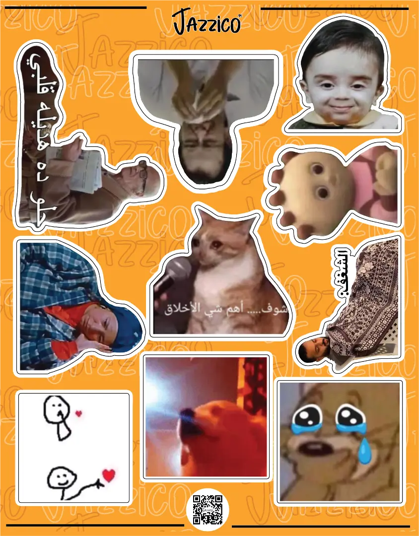 RANDOM REACTIONS [3]: STICKERS SHEET