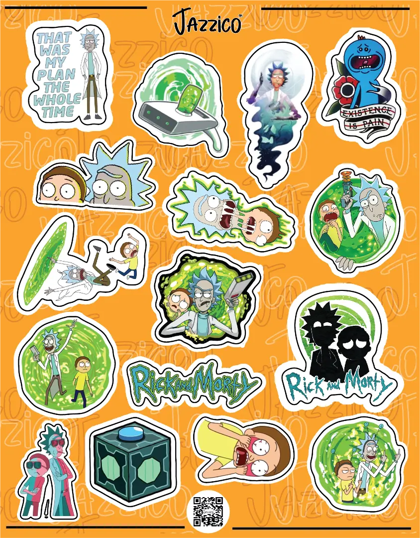 RICK & MORTY [2]: STICKERS SHEET