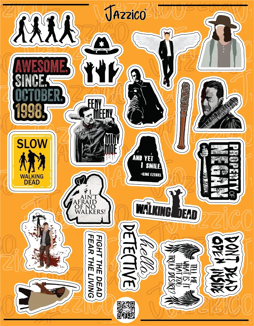 THE-WALKING-DEAD: STICKERS SHEET