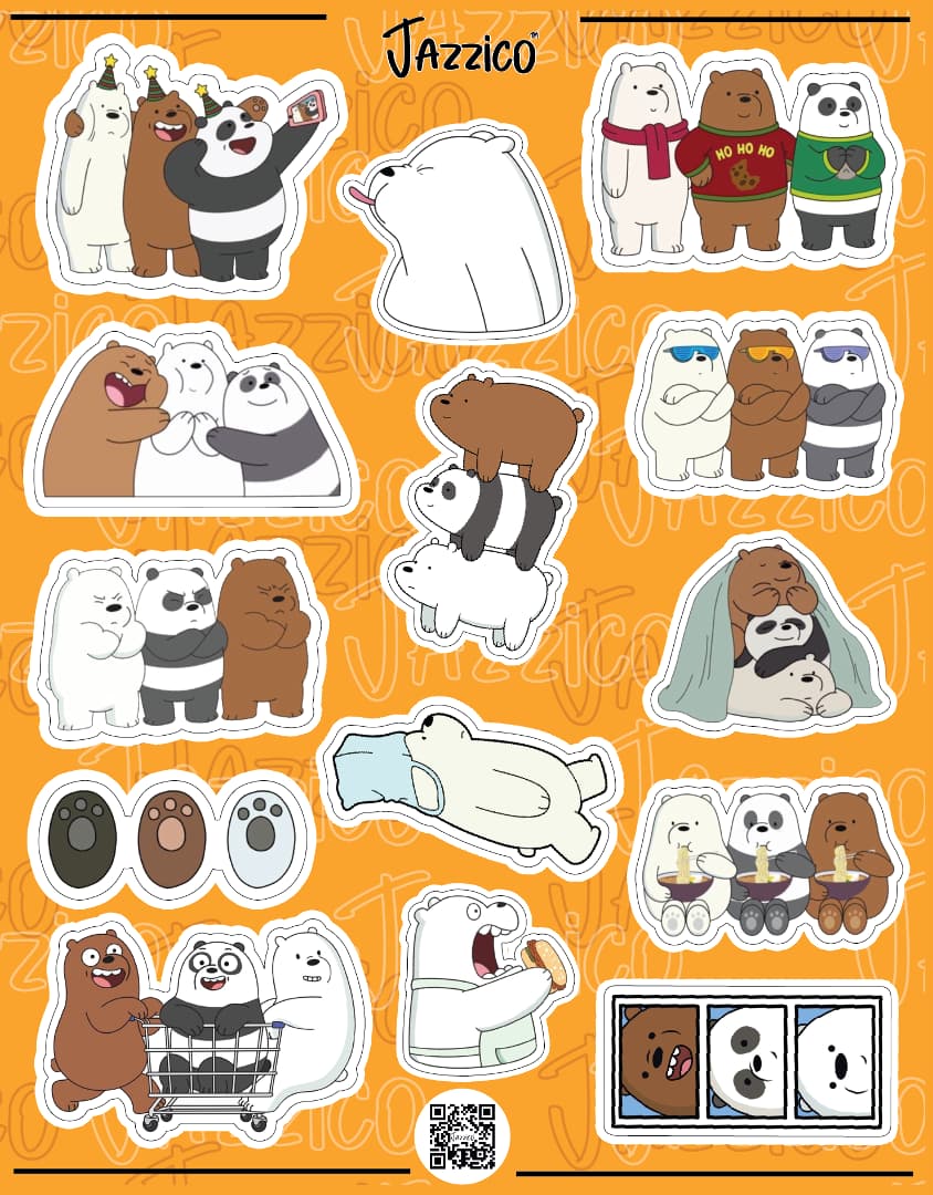 THREE BEARS [2]: STICKERS SHEET